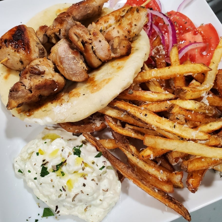 Chicken Souvlaki | Anthos Bakery & Café